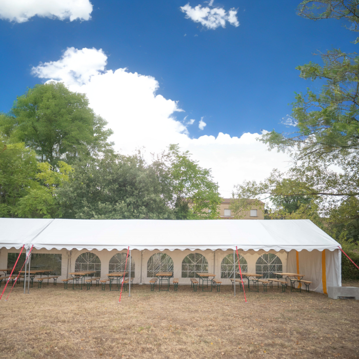 Tente de réception complète 5x12m
