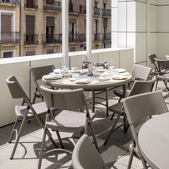 Table pliante ronde Planet4 collection Premium Ø122 - ZOWN-Maxchief