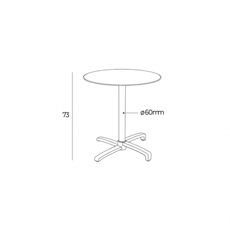 Table Kos Ø70cm - Ezpeleta